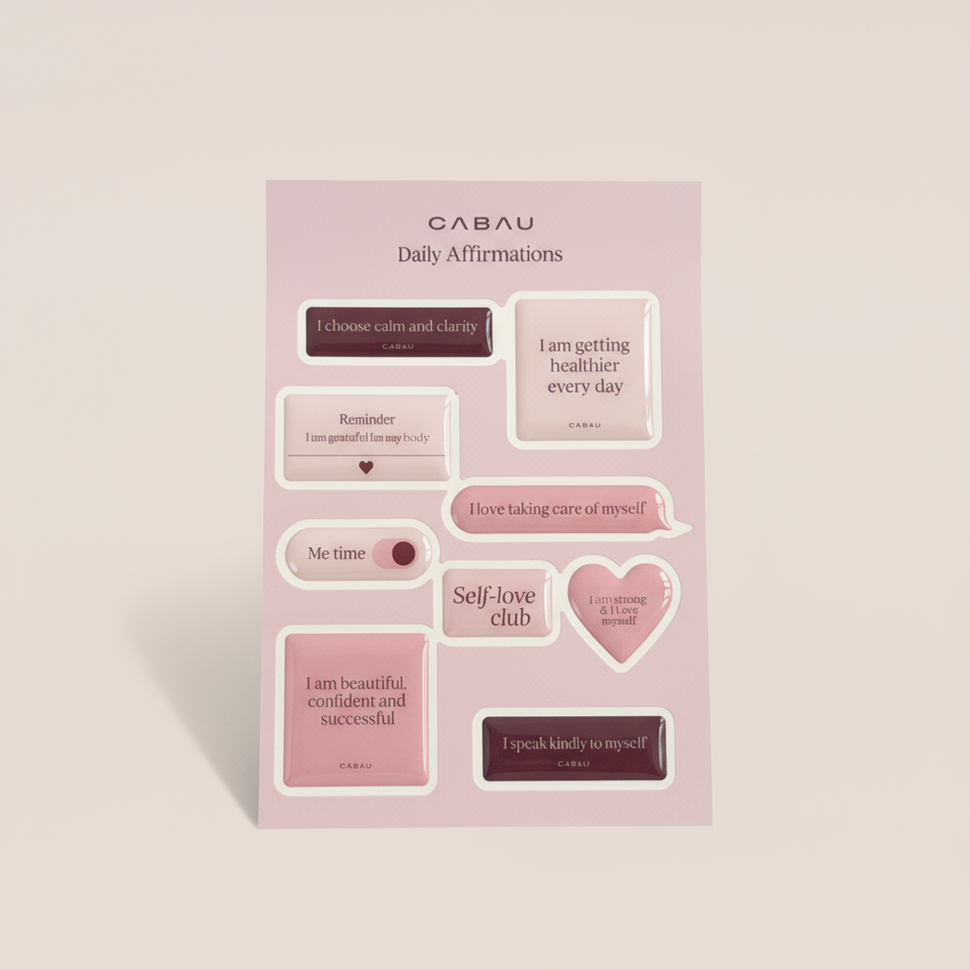 Daily Affirmation Sticker Set – Cabau Lifestyle