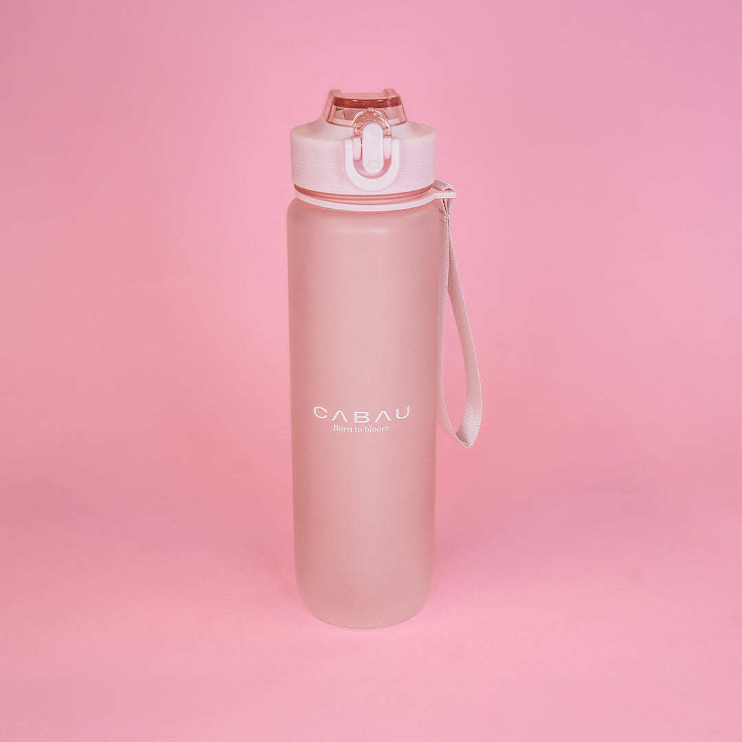 Cabau Bloom Waterfles / Drinkfles met rietje | 1 liter | BPA-& Lekvrij ...