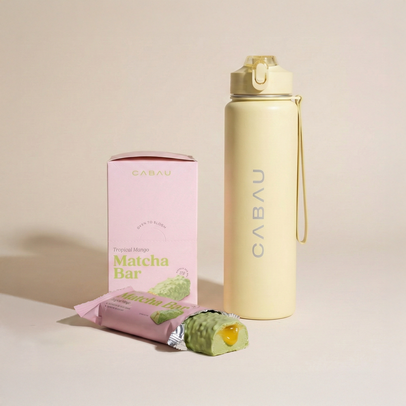 Matcha Bars + Stainless Bottle – Cabau Lifestyle