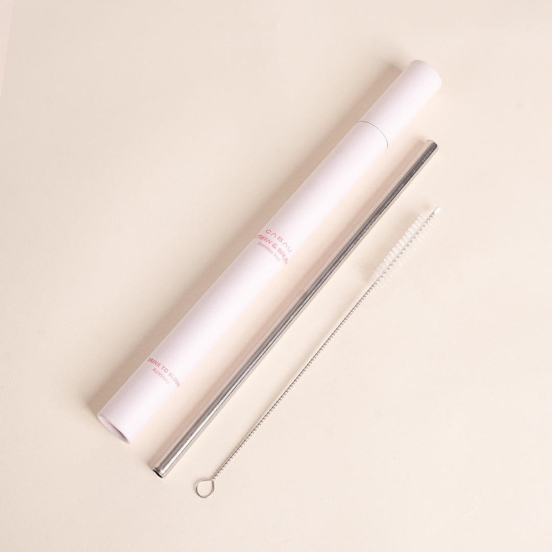 Stainless Steel Straw + Brush – Cabau Lifestyle